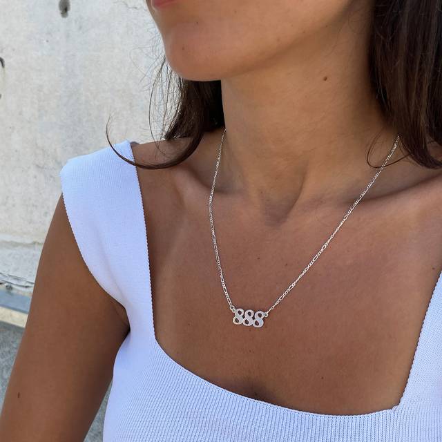 Angel Number Necklace in Silver - Theo Grace