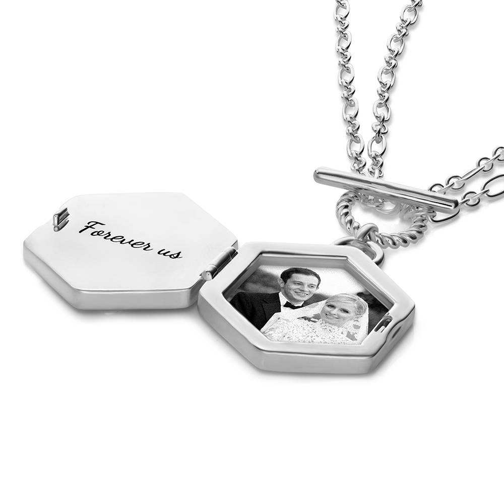 Bee Loved Photo Locket with Blue Enamel - Theo Grace