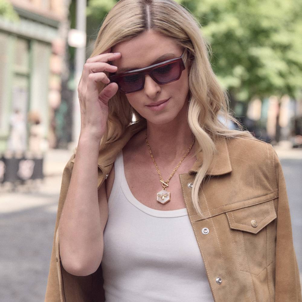 Bee Loved Locket with Mother of Pearl - Theo Grace (Formerly MYKA)