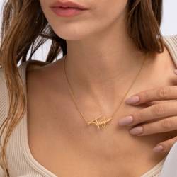 Paris Name Necklace in 18K Gold Plating - Theo Grace