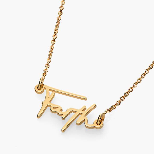 Paris Name Necklace in Gold Vermeil - Theo Grace