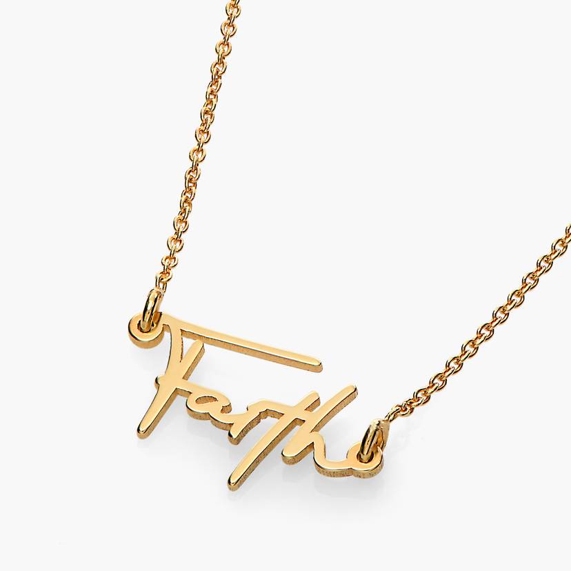 Paris Name Necklace in Gold Vermeil - Theo Grace