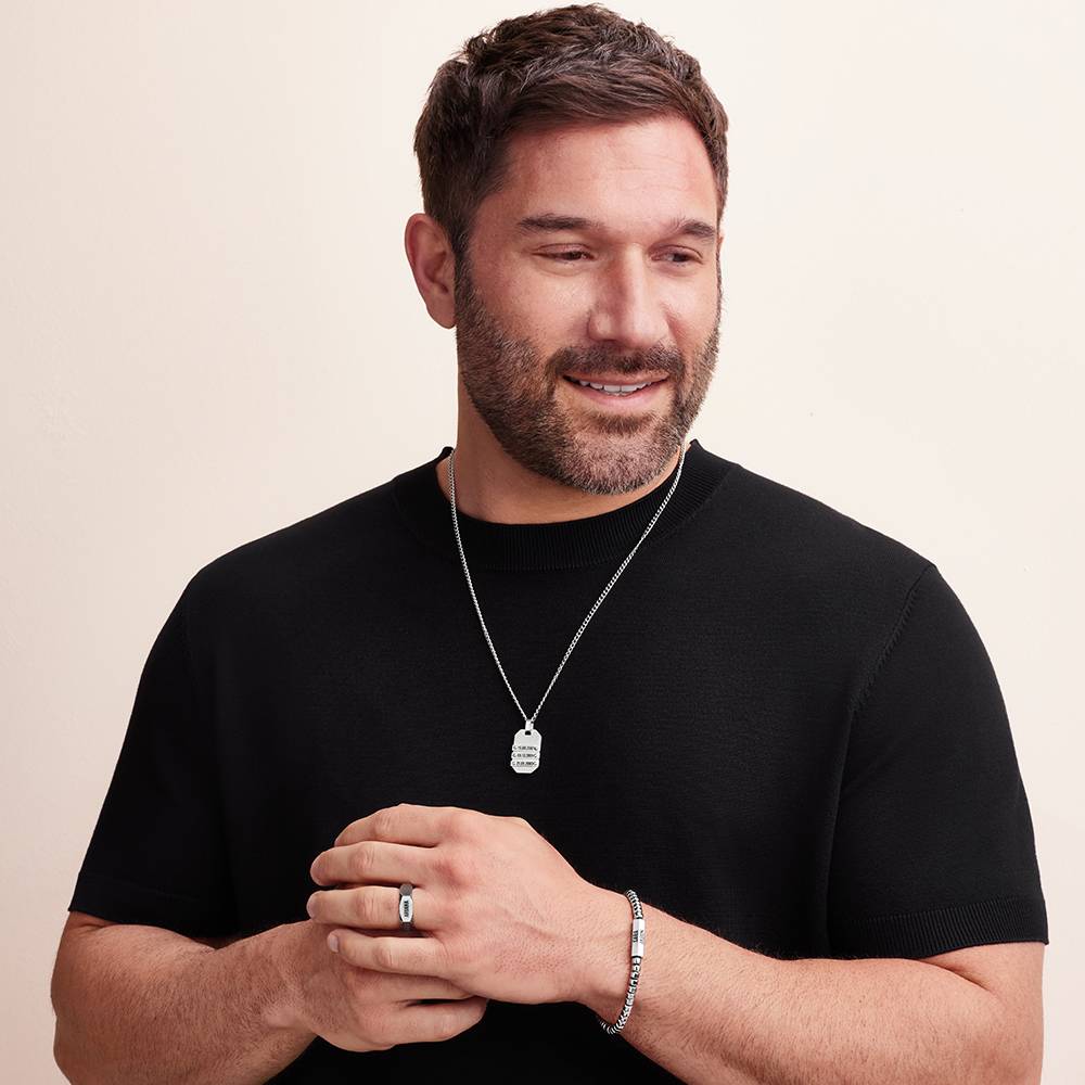 Crossrails Bracelet for Men in Stainless Steel - Theo Grace (Formerly MYKA)