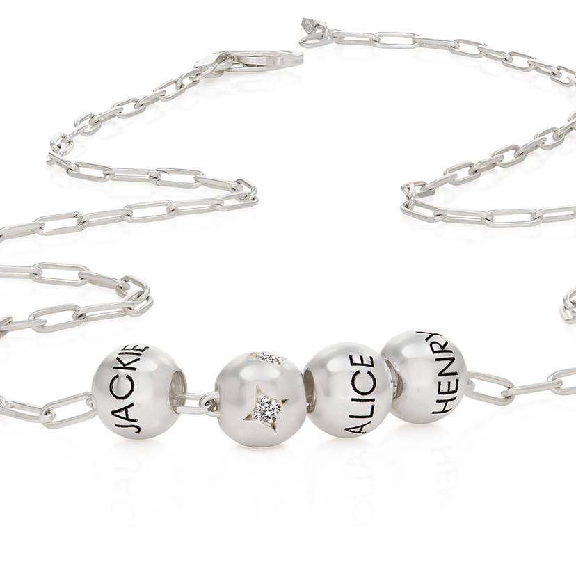 0.08CT Diamond Balance Bead in Sterling Silver - Theo Grace (Formerly MYKA)