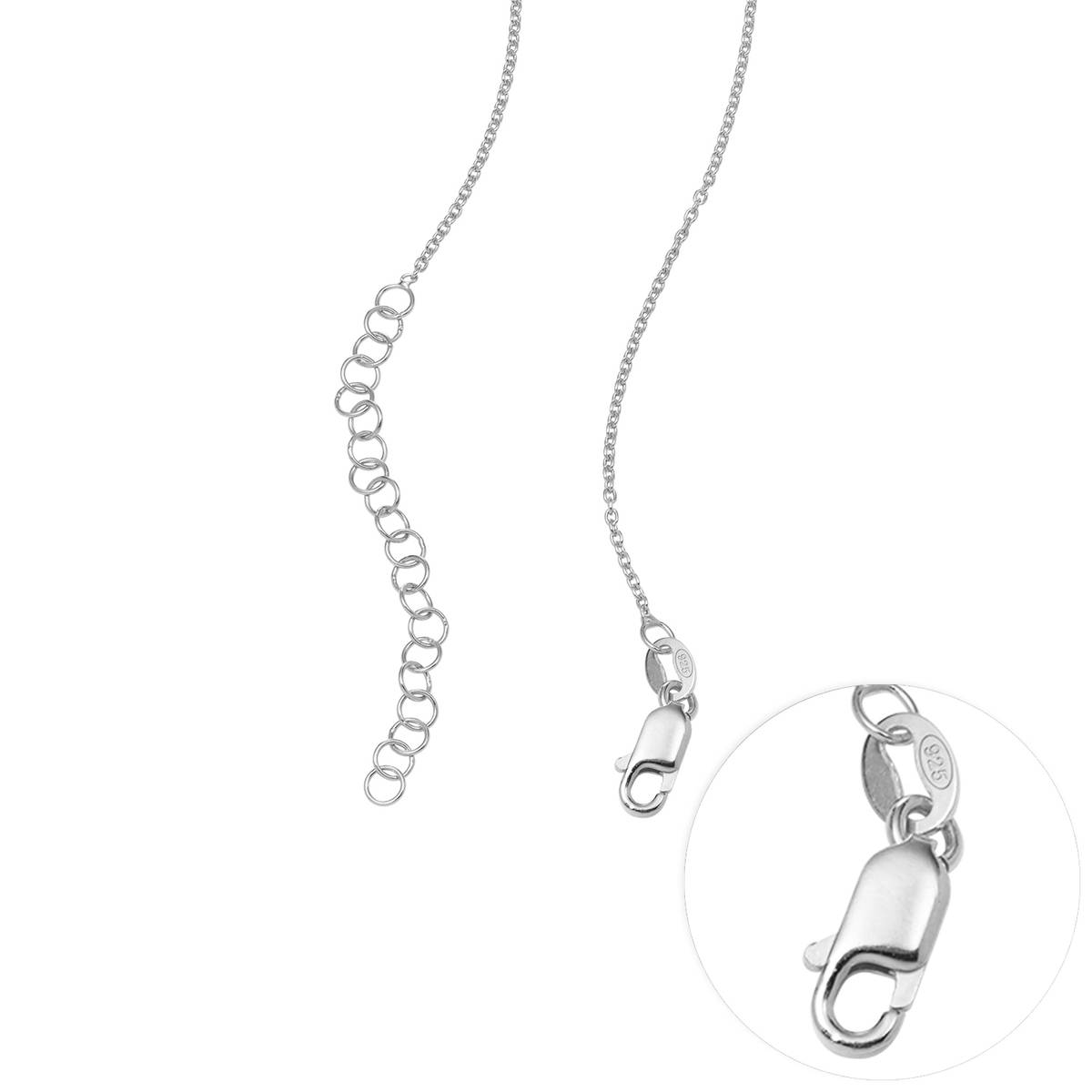 Family Circle Necklace with Hanging Family Tree in Sterling Silver ...