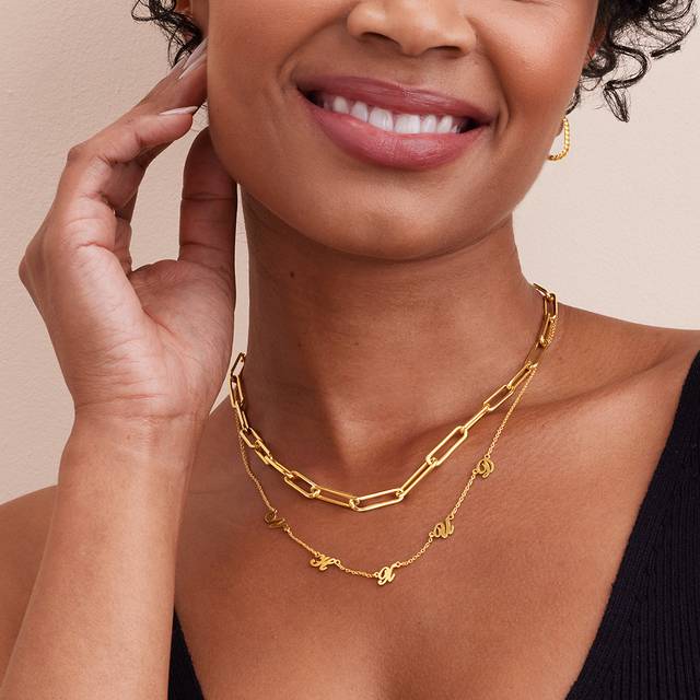 Heritage Multiple Initial Necklace in Gold Plating - Theo Grace