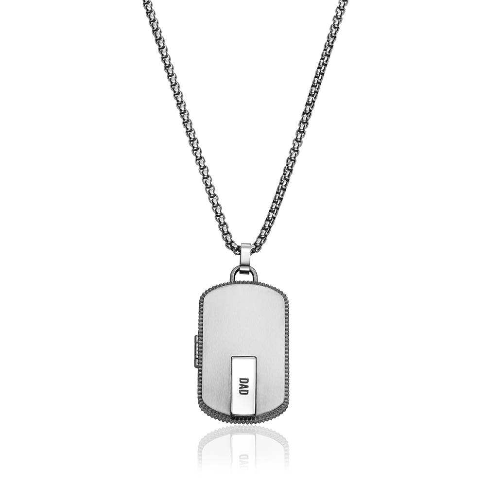 Legacy Bond Photo Locket For Men In Stainless Steel Theo Grace