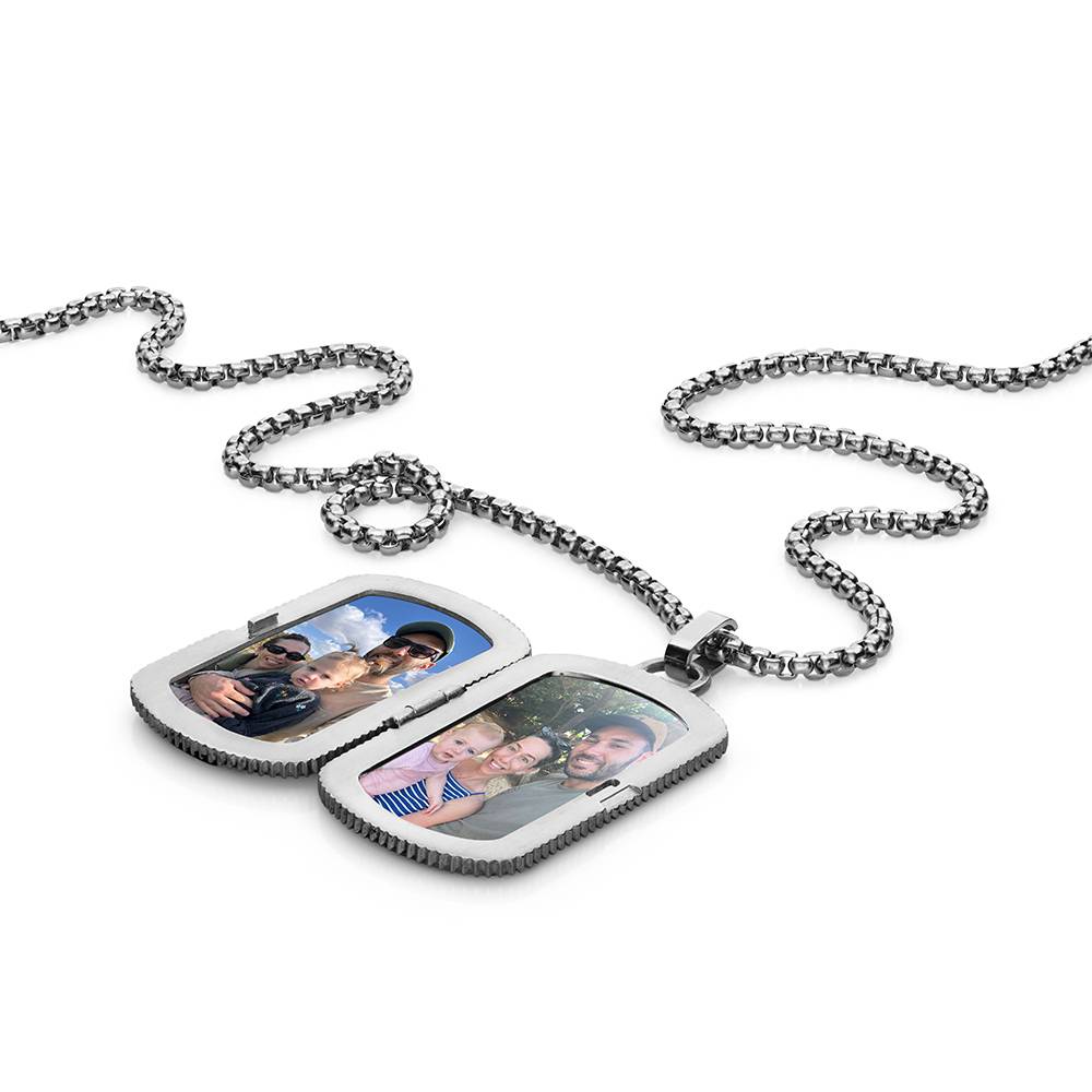 Legacy Bond Photo Locket for Men in Stainless Steel - Theo Grace
