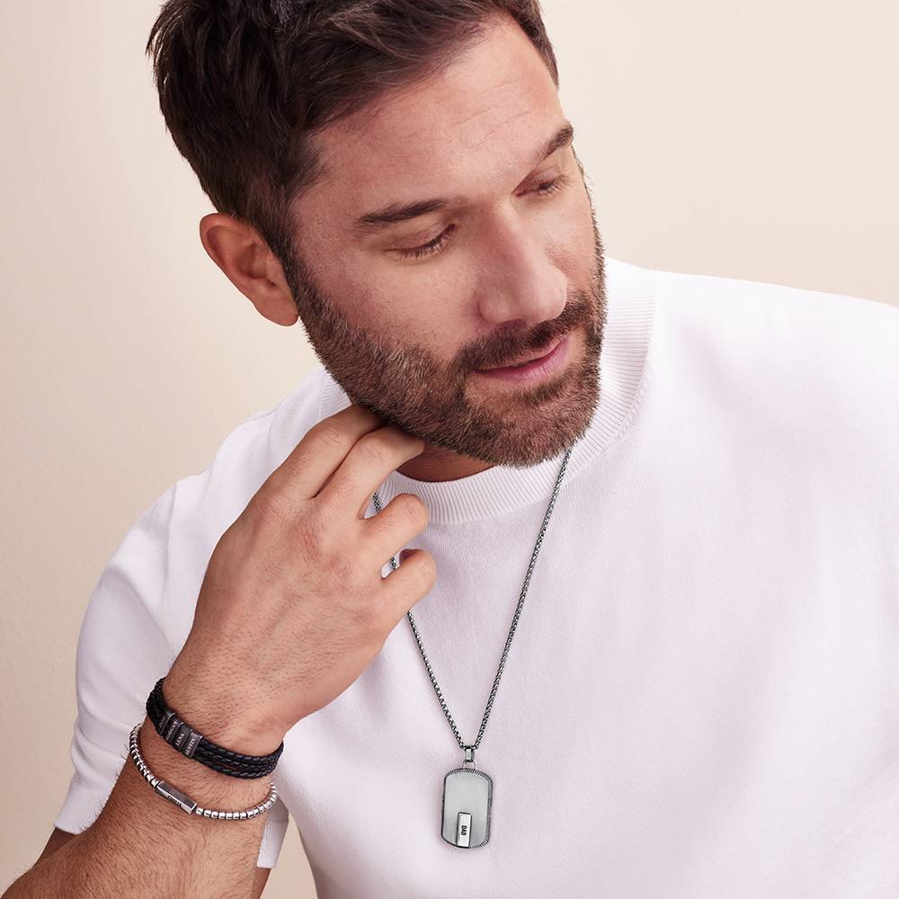 Legacy Bond Photo Locket for Men in Stainless Steel - Theo Grace