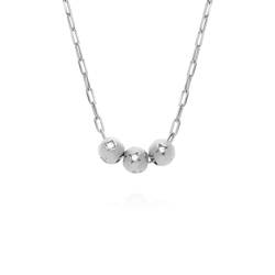 Maya 0.08CT Diamond Bead Pendant Necklace in Sterling Silver - Theo Grace