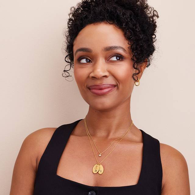 Prairie Birth Flower Initial Necklace in Gold Vermeil - Theo Grace