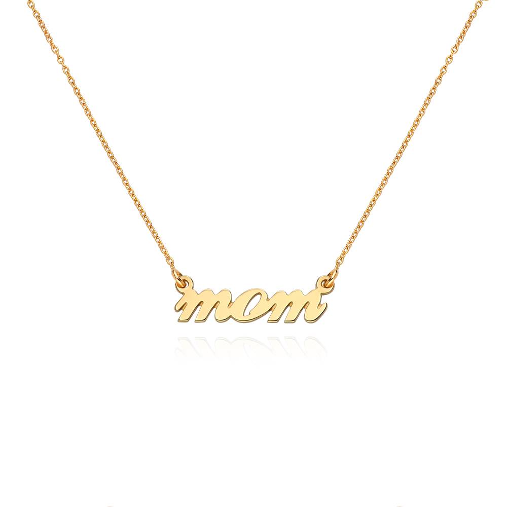 Mom Cursive Necklace in Gold Plating - Theo Grace