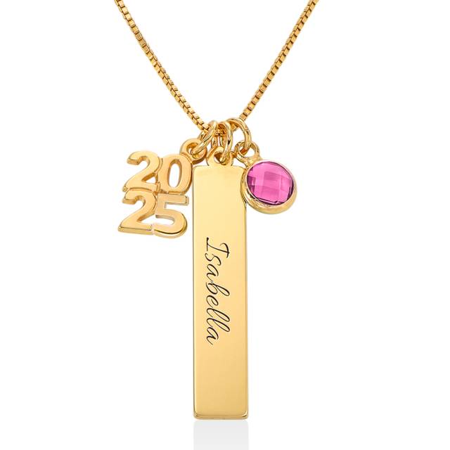 Graduation Charm Necklace in Gold Plating - Theo Grace