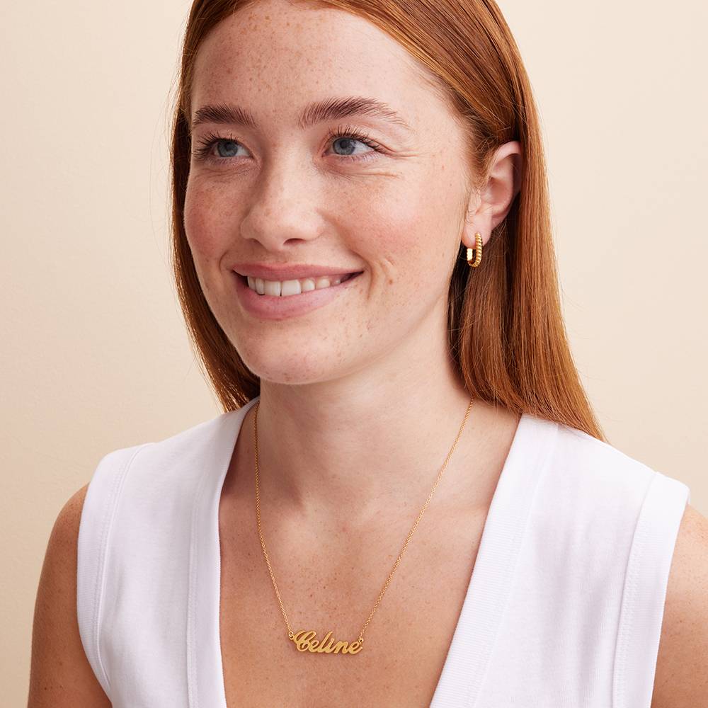 Classic Cocktail Name Necklace in Gold Plating - Theo Grace