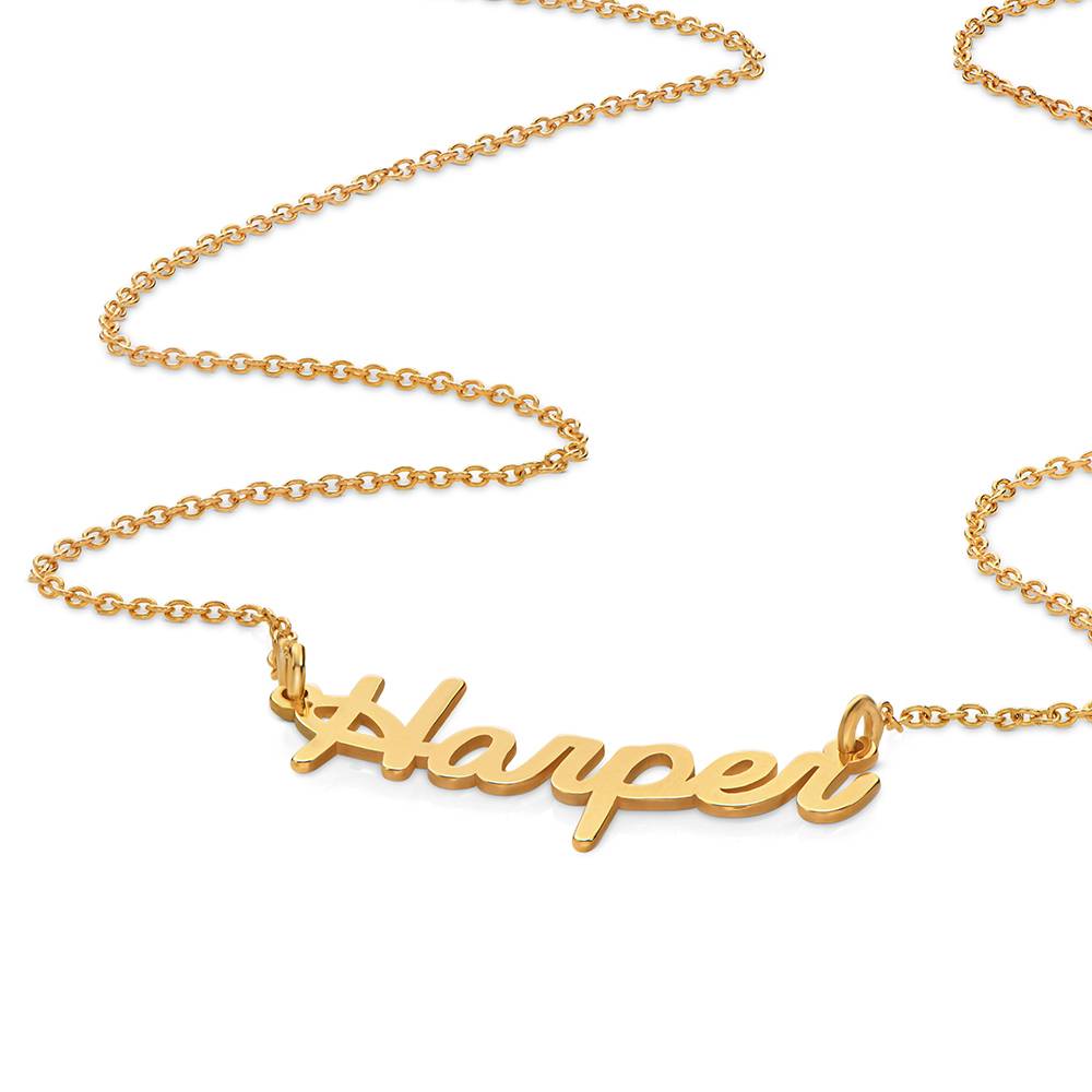 Personalized Cursive Name Necklace in Gold Plating - Theo Grace