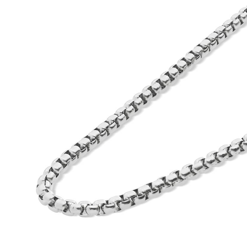 Round Box Necklace in Stainless steel - Theo Grace