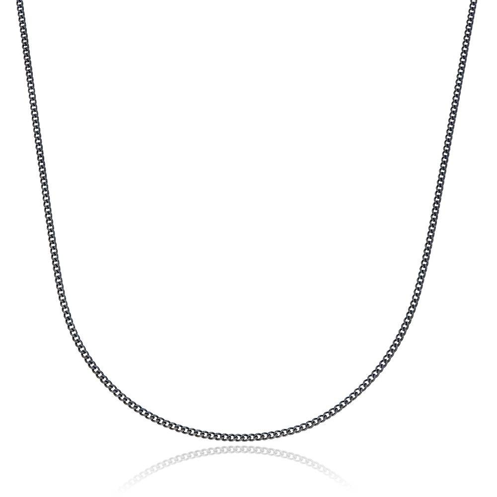 Silver Panzer Chain Oxidized Finish - Theo Grace