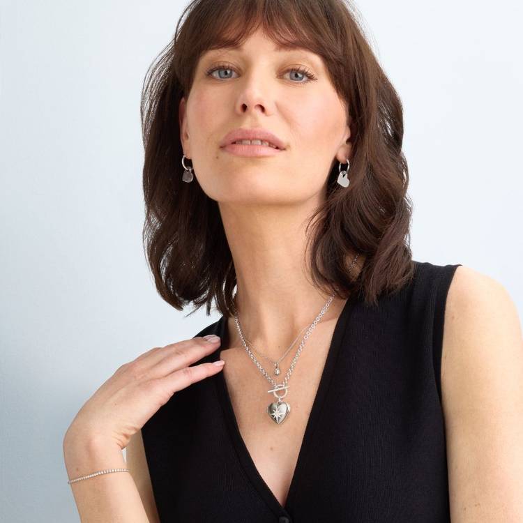 Stella Heart Photo Locket in Silver Finish - Theo Grace (Formerly MYKA)