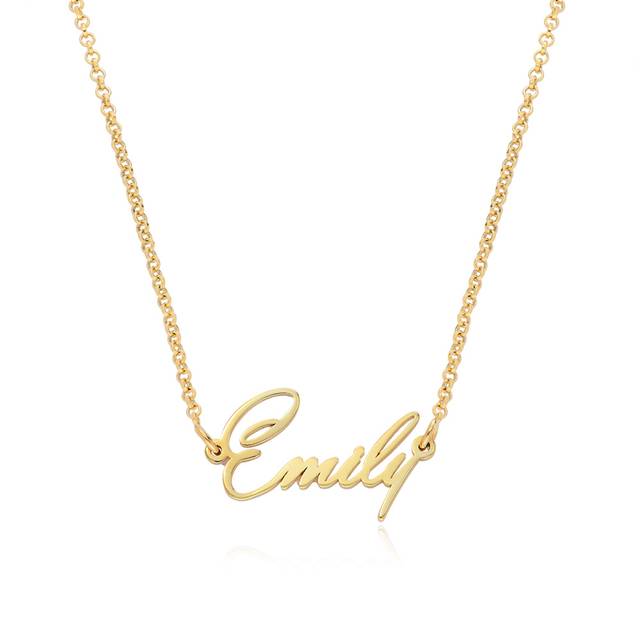 Tiny Name Necklace in 18K Gold Plating - Theo Grace