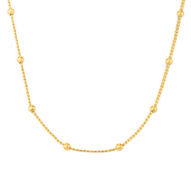 Stackable Bubble Chain in 18K Gold Plating - Theo Grace