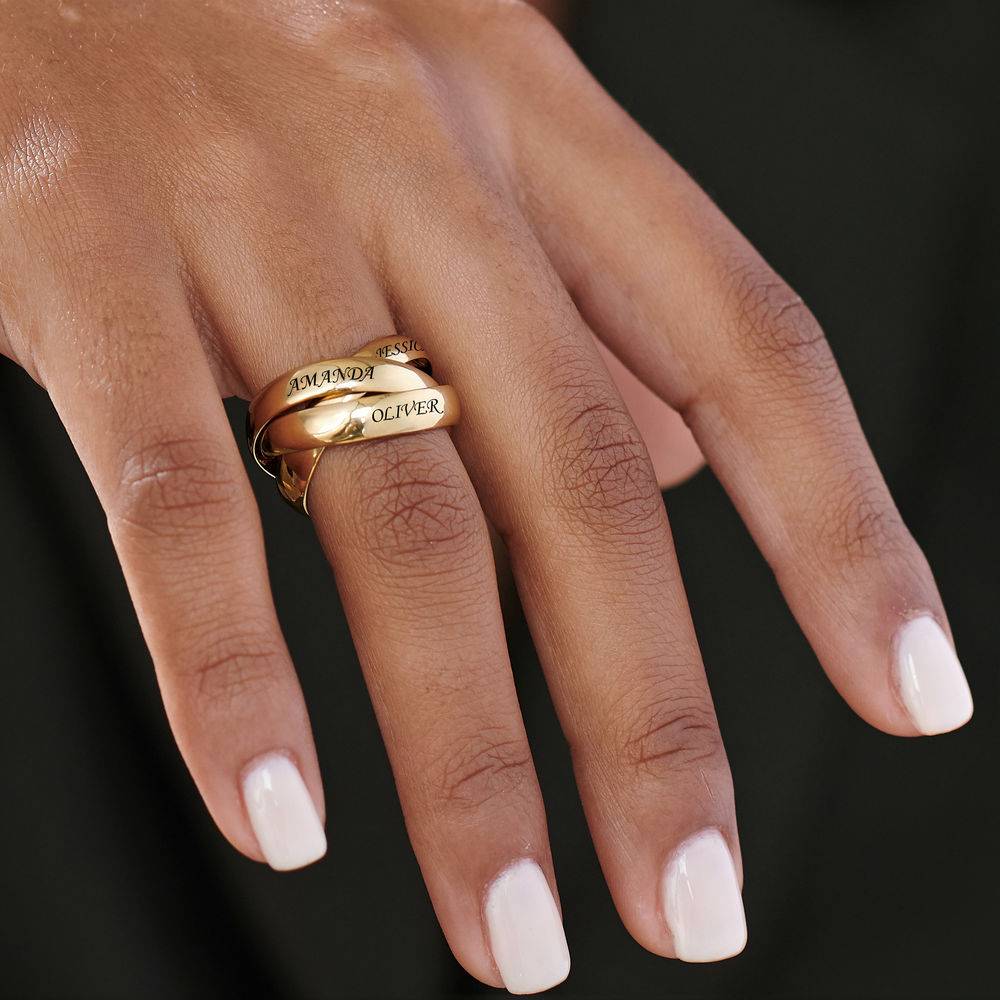 Charlize Russian Ring in 18K Gold Plating - Theo Grace