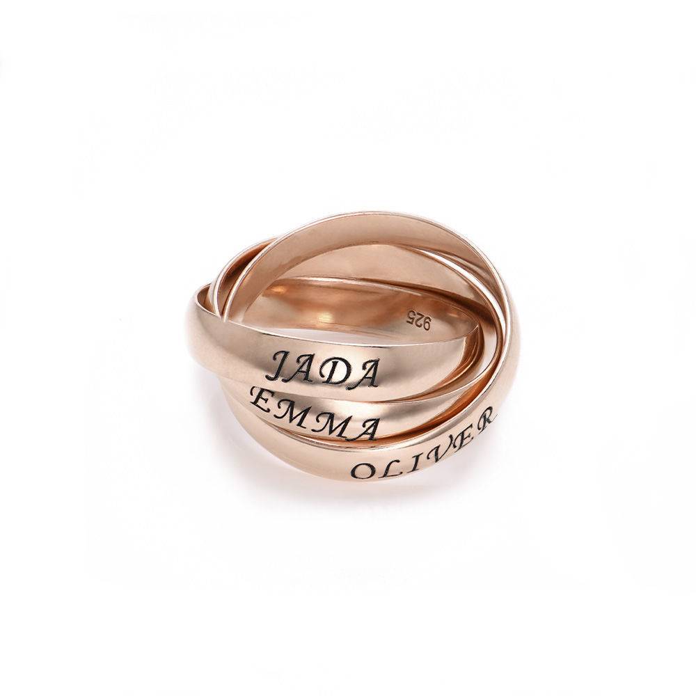 Charlize Russian Ring in 18K Rose Gold Plating - Theo Grace