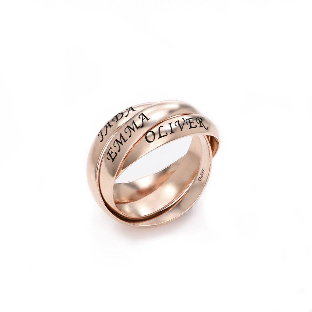 Charlize Russian Ring in 18K Rose Gold Plating - Theo Grace