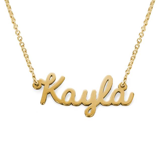 Cursive Name Necklace in 18K Gold Plating - Theo Grace (Formerly MYKA)