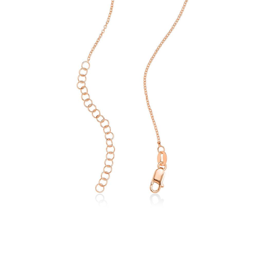 Family Tree Circle Necklace with Diamonds in Rose Gold Plating - Theo Grace