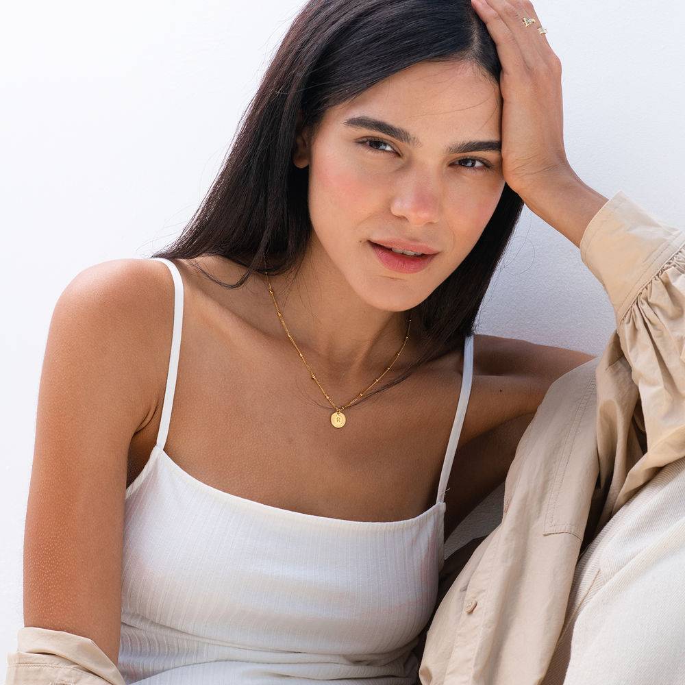 Mini Rayos Initial Necklace in 18K Gold Plating - Theo Grace (Formerly MYKA)