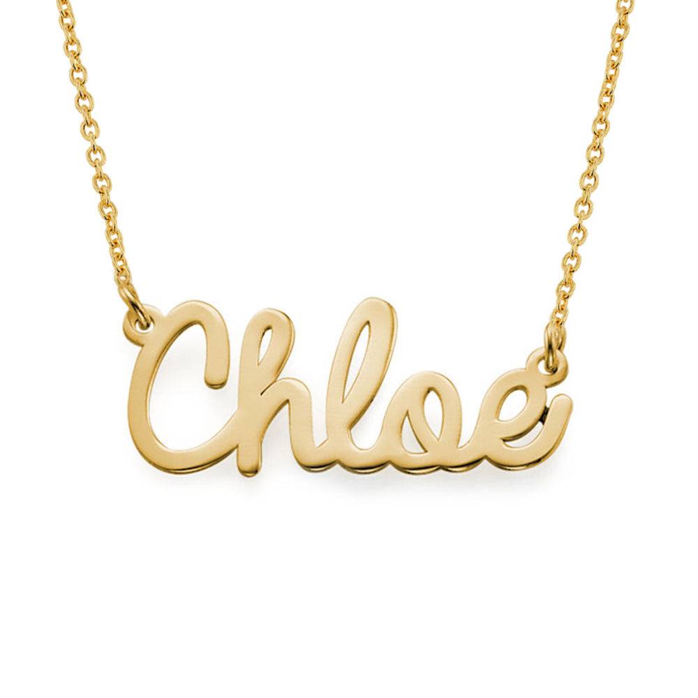 Personalized Cursive Name Necklace in 18K Gold Plating - Theo Grace