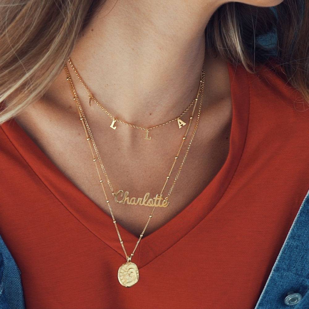 Personalized Cursive Name Necklace in 18K Gold Plating - Theo Grace