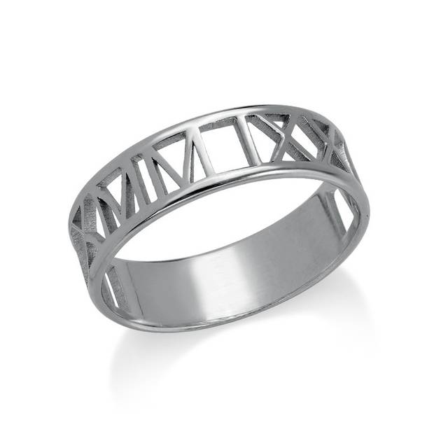 Roman Numeral Ring for Women in Sterling Silver - Theo Grace