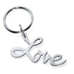 Love Keychain in Sterling Silver - Theo Grace (Formerly MYKA)