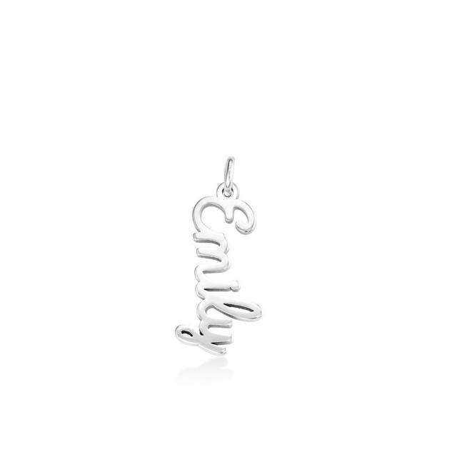 Vertical Name Pendant in Cursive in Sterling Silver - Theo Grace ...
